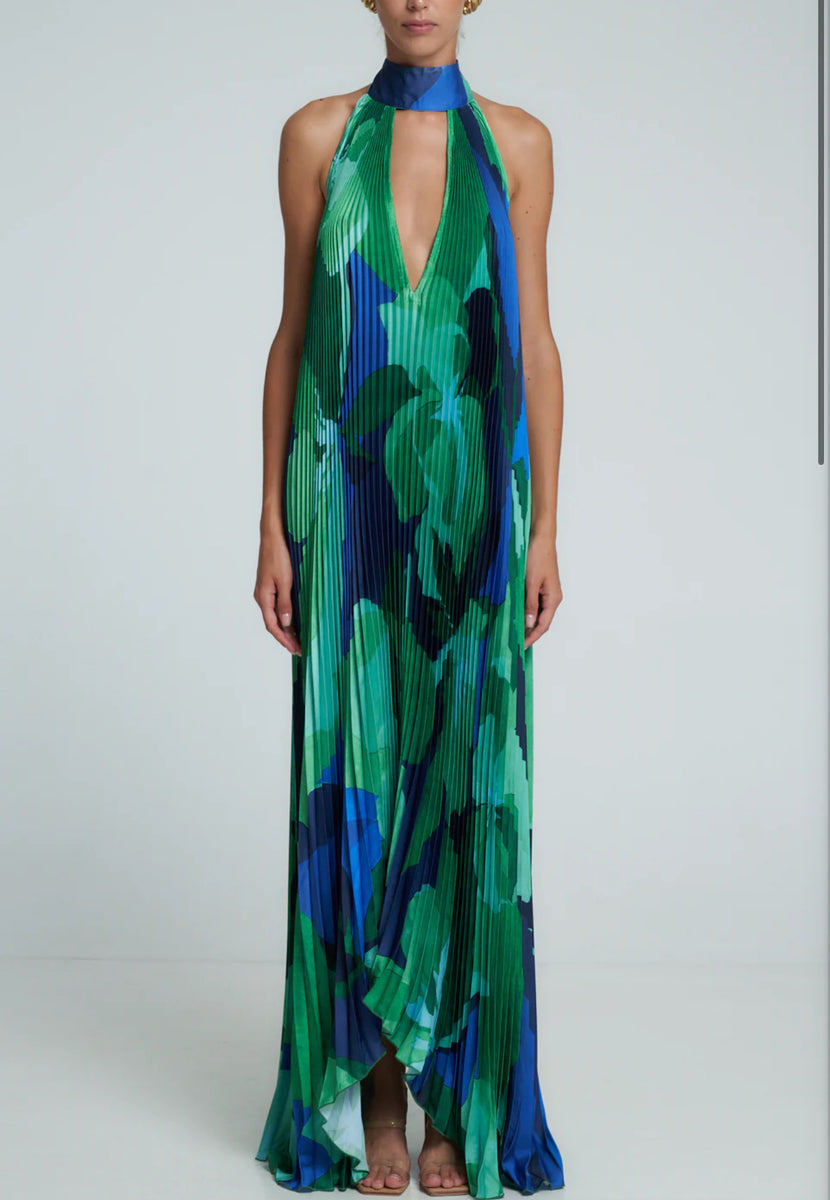L’IDEE Opera Gown - Capri Green – Boutique Hire